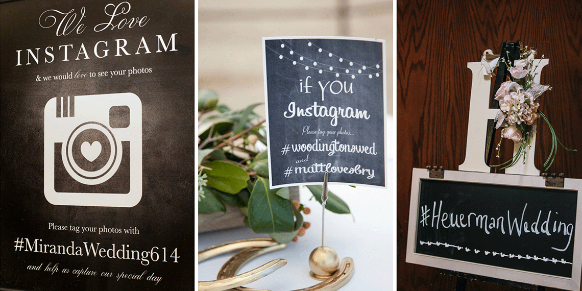 6 Effective Ways to Use Hashtags at Your Wedding | The Dessy Group