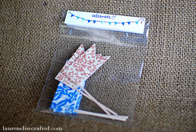 DIY Cake Toppers: Mini Flags | The Dessy Group