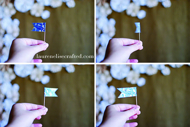 DIY Cake Toppers: Mini Flags | The Dessy Group